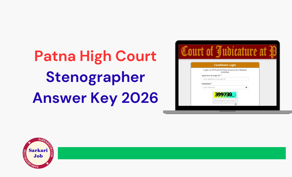 Patna High Court Stenographer Answer Key Released 2026